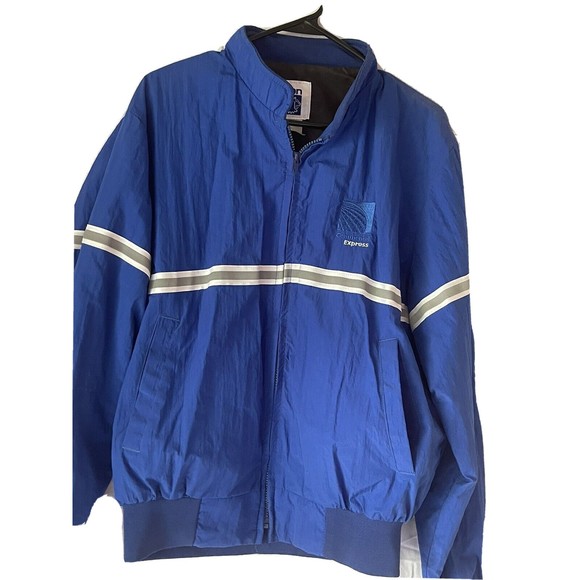 Jackets & Coats | Vtg Continental Express Airlines Crew Jacket Coat Men ...